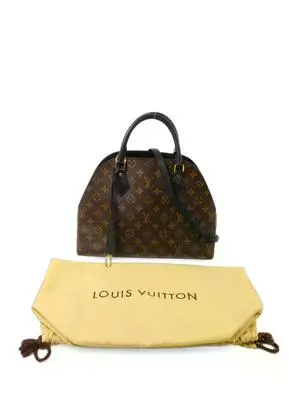 LOUIS VUITTON Alma Monogram Tote Bag - Brown