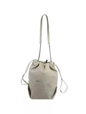 Saint Laurent Teddy Chain Bucket Bag - Neutrals