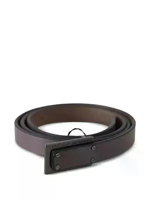 Costume National Logo-buckle Leather Belt