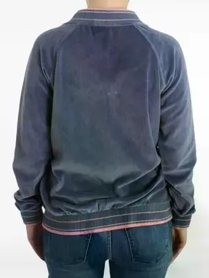 Roberto Cavalli Velour Zip-up Track Jacket
