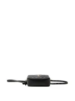 Saint Laurent 2018 Chevron Calfskin Monogram Tassel Lou Belt Bag