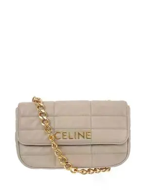 Celine 2010-2026 Matelasse Goatskin Monochrome Chain Shoulder Bag - Brown