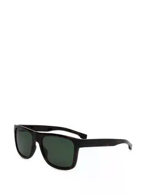 BOSS Tortoiseshell-effect Square-frame Sunglasses - Brown