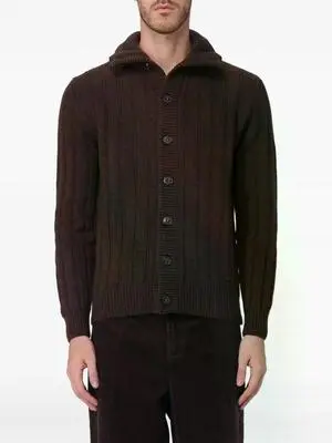 BROOKSFIELD Ribbed Wool Sweater - Brown