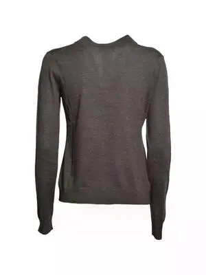 Max Mara Polo-collar Long-sleeve Sweater - Brown