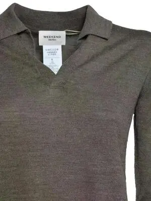 Max Mara Polo-collar Long-sleeve Sweater