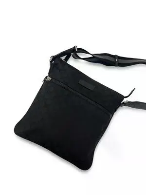 Gucci 2000-2015 Gg Nylon Web Crossbody Bag - Black