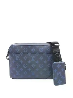 LOUIS VUITTON 2021-2026 Monogram Shadow Duo Messenger Crossbody Bag - Blue