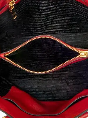 Prada 2010-2026 Vitello Daino Open Convertible Tote Satchel