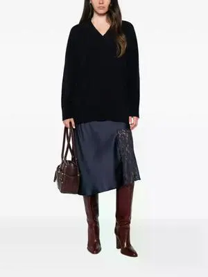 Liviana Conti Ribbed-trim V-neck Sweater