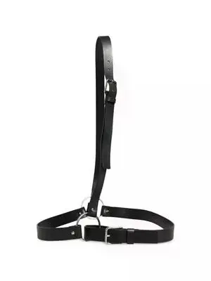 Dolce & Gabbana Double-strap Leather Belt - Black