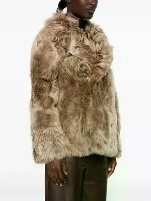 YVES SALOMON Shearling Double-breasted Jacket