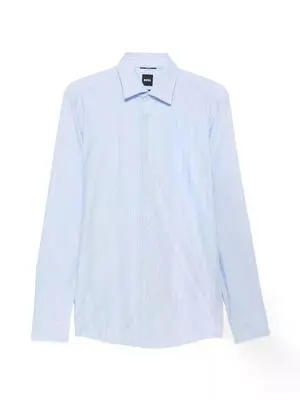 BOSS Striped Long-sleeve Shirt - Blue
