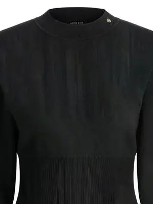 ANINE BING Imane Ribbed-knit Crew-neck Sweater