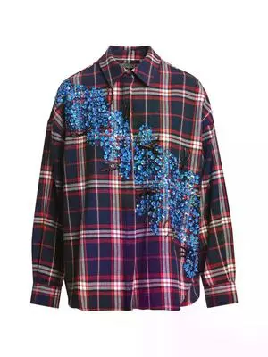 Essentiel Antwerp Kirke Sequin-embellished Checked Shirt