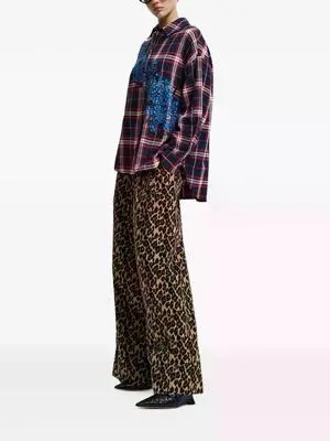 Essentiel Antwerp Kirke Sequin-embellished Checked Shirt