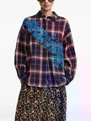 Essentiel Antwerp Kirke Sequin-embellished Checked Shirt