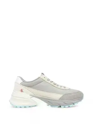 Calvin Klein Hike Runner Suede-panelled Sneakers - Grey