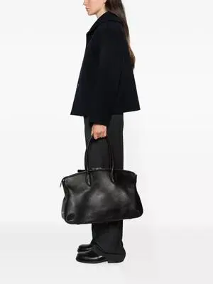 Borsalino Medium Grain-texture Tote Bag