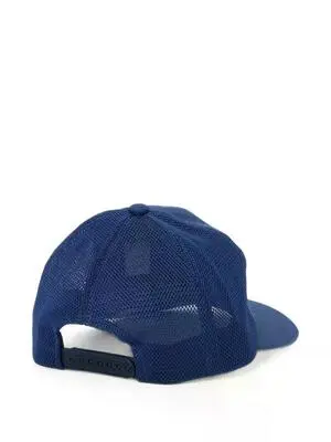 Visvim Logo-patch Mesh-panel Baseball Cap - Blue