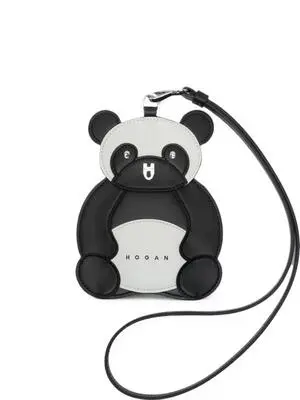 Hogan Panda-patch Card Holder - Black