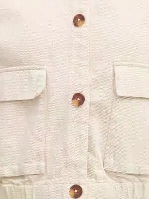 BENETTON Button-up Cropped Jacket