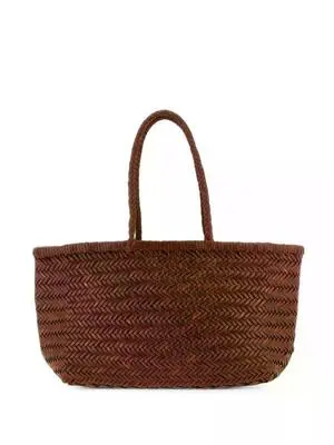 Dragon Diffusion Triple Jump Leather Tote Bag - Brown