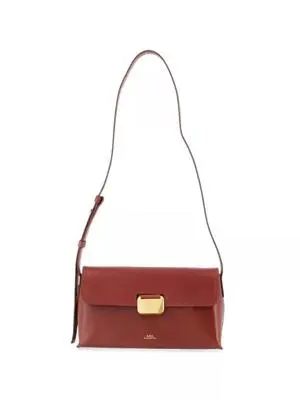 A.p.c. Small Simone Leather Shoulder Bag - Red