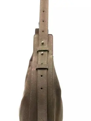 Liviana Conti Curved Leather Shoulder Bag