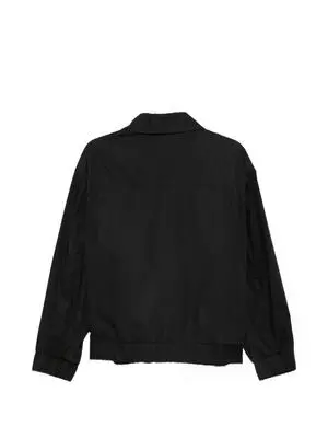 N°21 Ruffled Zip-up Jacket - Black