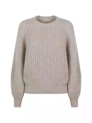 Brunello Cucinelli Sequin-embellished Ribbed-knit Sweater