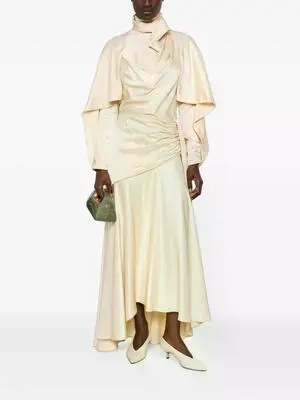 Zimmermann Ascent Draped Pussy-bow Blouse - Neutrals