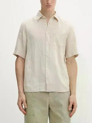 Marc O'polo Short-sleeve Chest-pocket Shirt - Neutrals