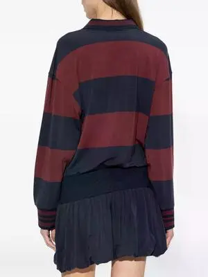 Off-White Striped Logo-patch Mini Dress