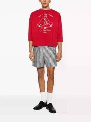 BODE Stables Graphic-print Three-quarter-sleeve T-shirt
