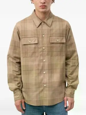 Hugo Check-pattern Flap-pocket Shirt
