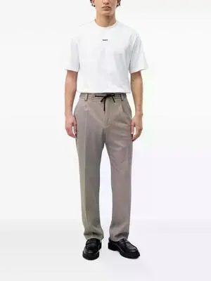 Hugo Drawstring-waist Pleated Trousers
