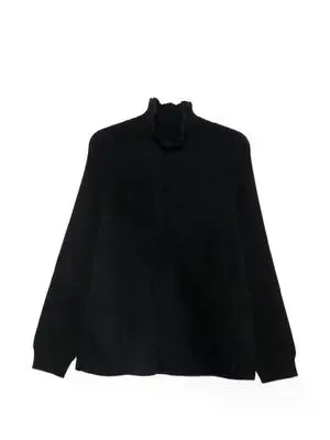 Liviana Conti Ribbed-knit Roll-neck Sweater - Black