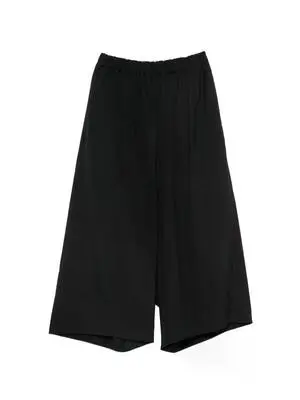 Comme Des Garçons Elasticated-waistband Cropped Trousers