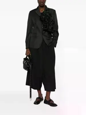 Comme Des Garçons Elasticated-waistband Cropped Trousers