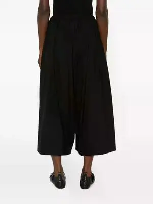 Comme Des Garçons Elasticated-waistband Cropped Trousers