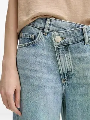 Marc O'polo Asymmetric-waistband Wide-leg Jeans