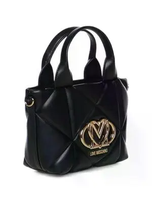Moschino Quilted Logo-plaque Tote Bag