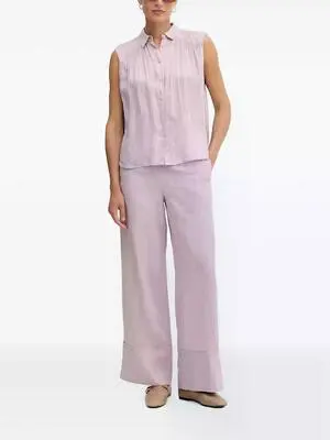 BENETTON Sleeveless Gathered Shirt - Pink