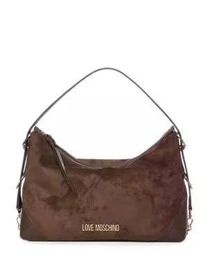 Moschino Logo-plaque Shoulder Bag - Brown