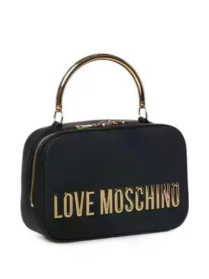 Moschino Logo-lettering Metal-handle Tote Bag