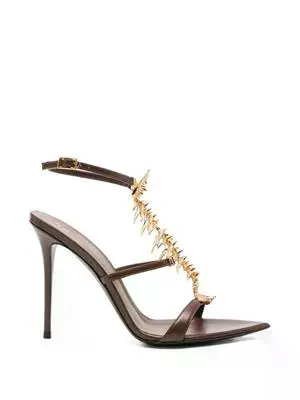 GIUSEPPE ZANOTTI Slim 2.0 Crystal-embellished Sandals - Brown