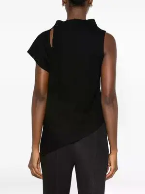 Issey Miyake Asymmetric Cut-out Top