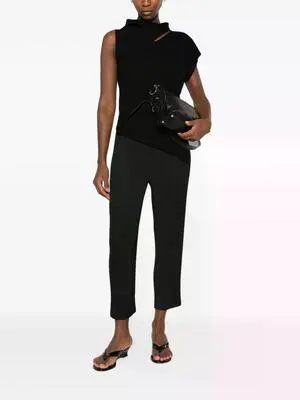 Issey Miyake Plissé-effect Cropped Trousers