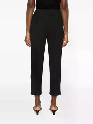 Issey Miyake Plissé-effect Cropped Trousers